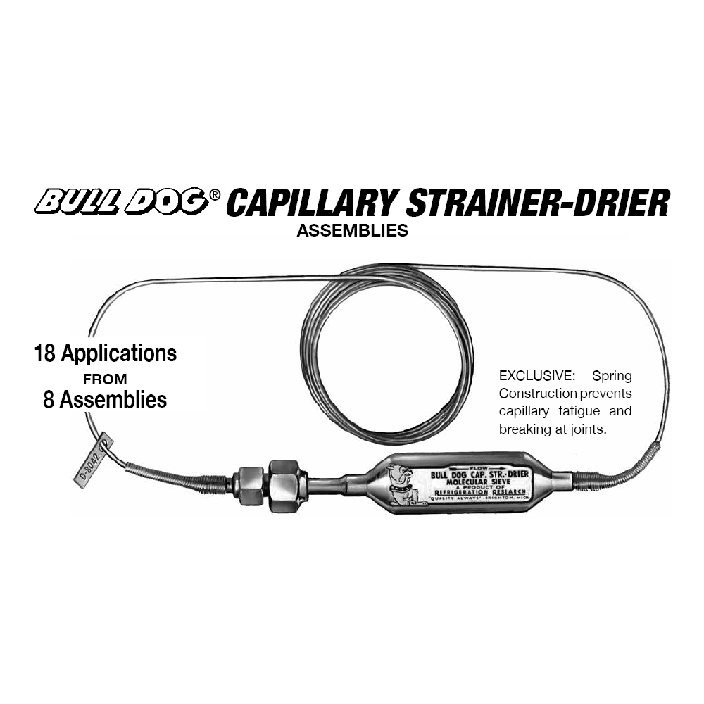 Capillary Assemblies - Strainer-Drier - Refrigeration Research Capillary Assemblies - Strainer-Drier - Refrigeration Research